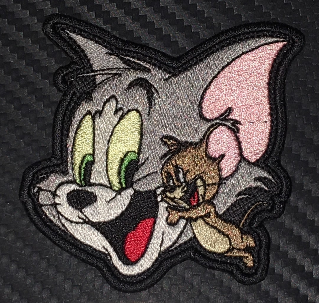 Tom and Jerry Patch Tom and Jerry Embroidered Patch - Etsy