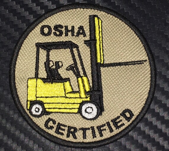 Forklift Patch Fork Lift Patch Forklift Operator Patch OSHA - Etsy