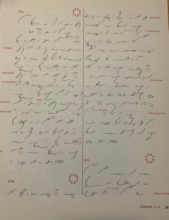 Gregg Shorthand textbook pages for crafting | Etsy