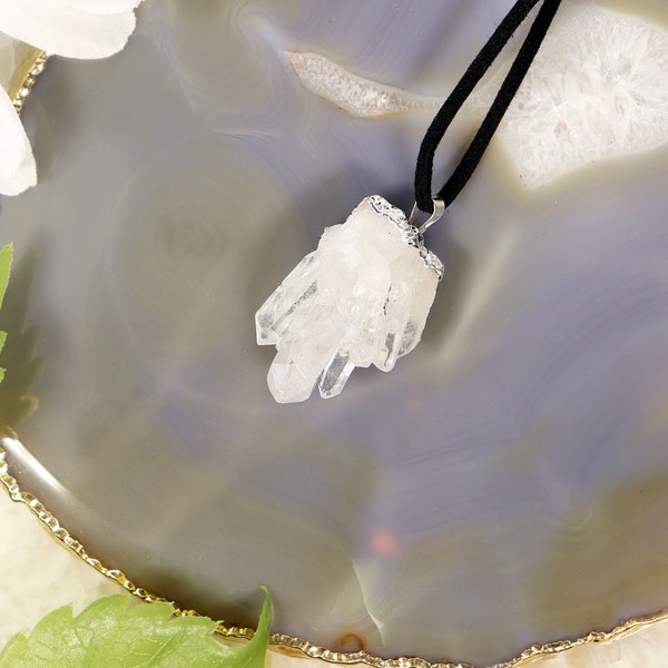 Raw Quartz Necklace - Etsy