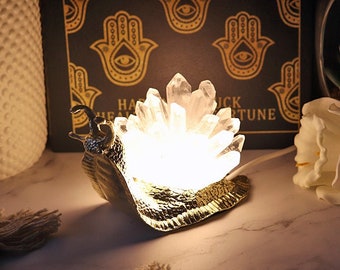 Crystal Quartz Healing Lamp - Etsy