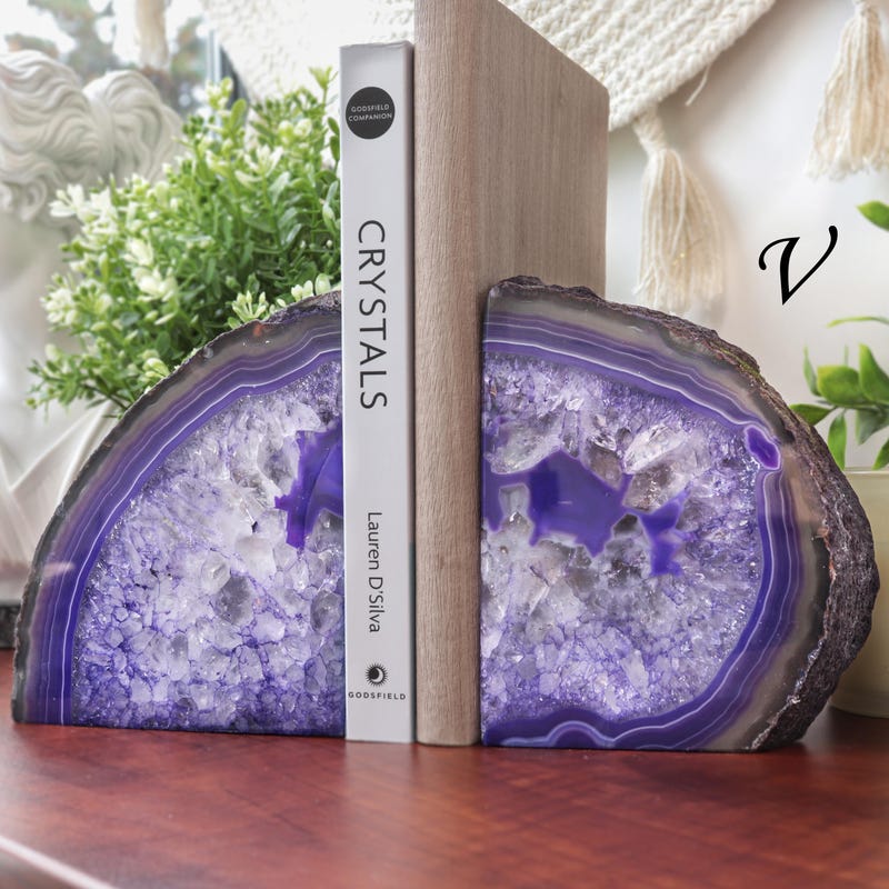 Agate Bookends - Etsy
