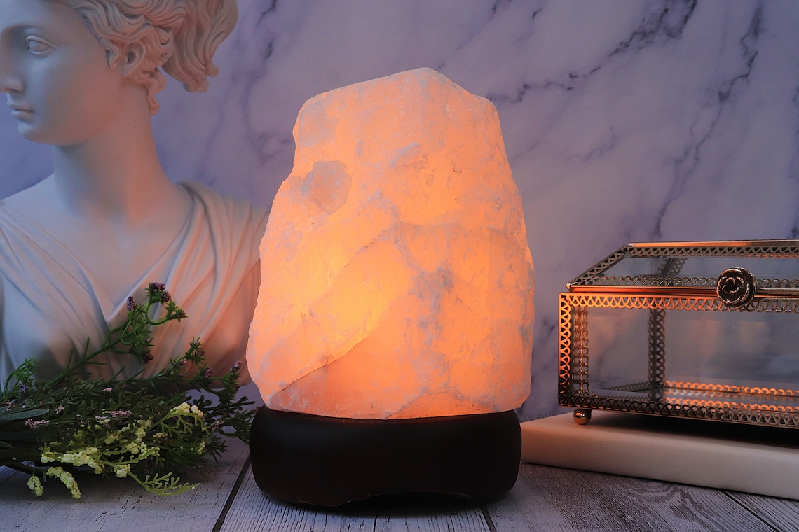 Rose Quartz Lamp Natural Crystal Home Decor Crystal Lamp - Etsy