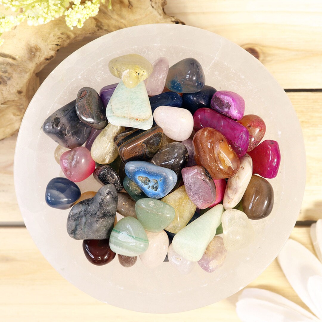 Natural Premium Assorted Tumbled Stones, Bulk Wholesale, Chakra ...