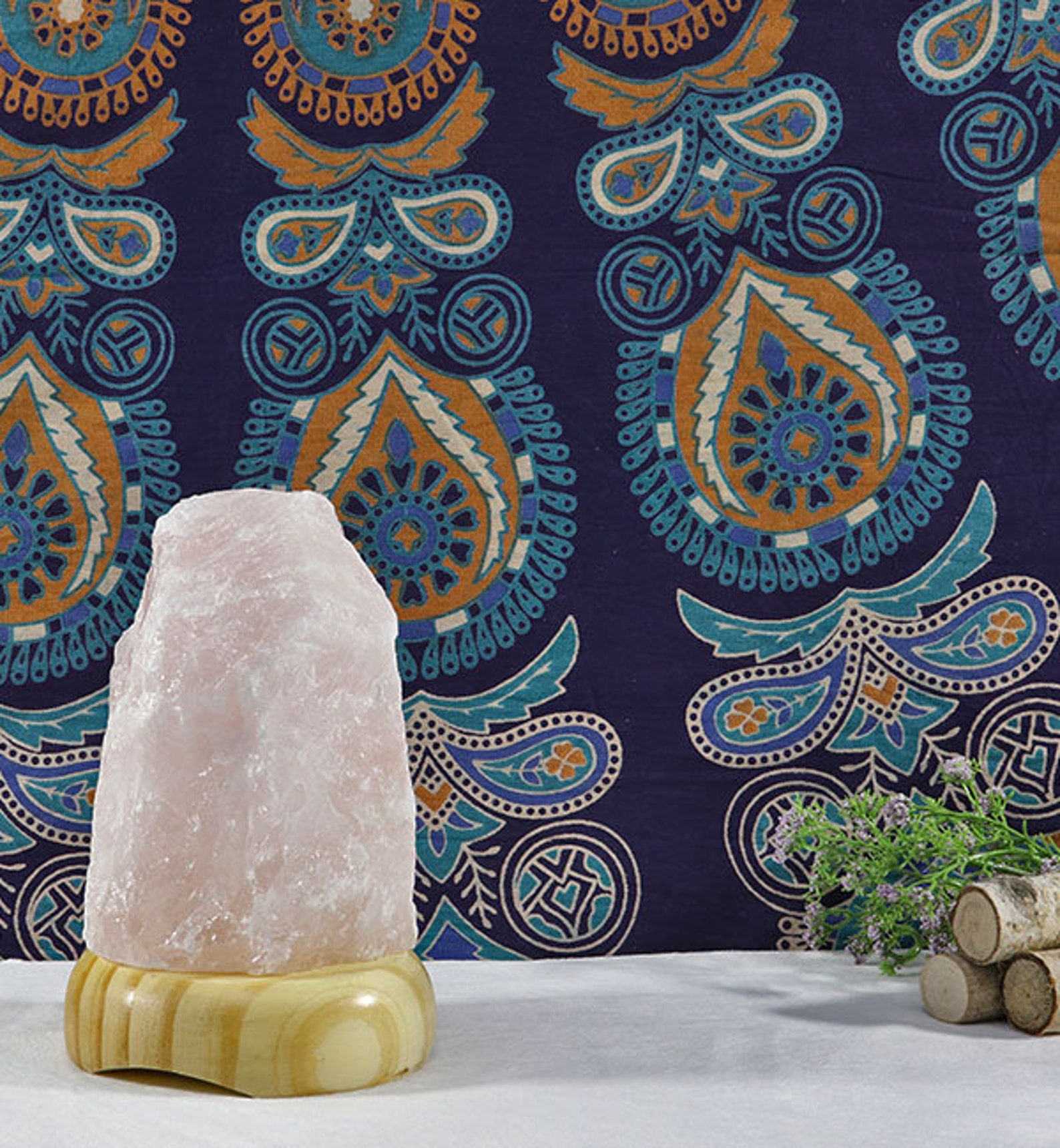 Rose Quartz Lamp Natural Crystal Home Decor | Etsy