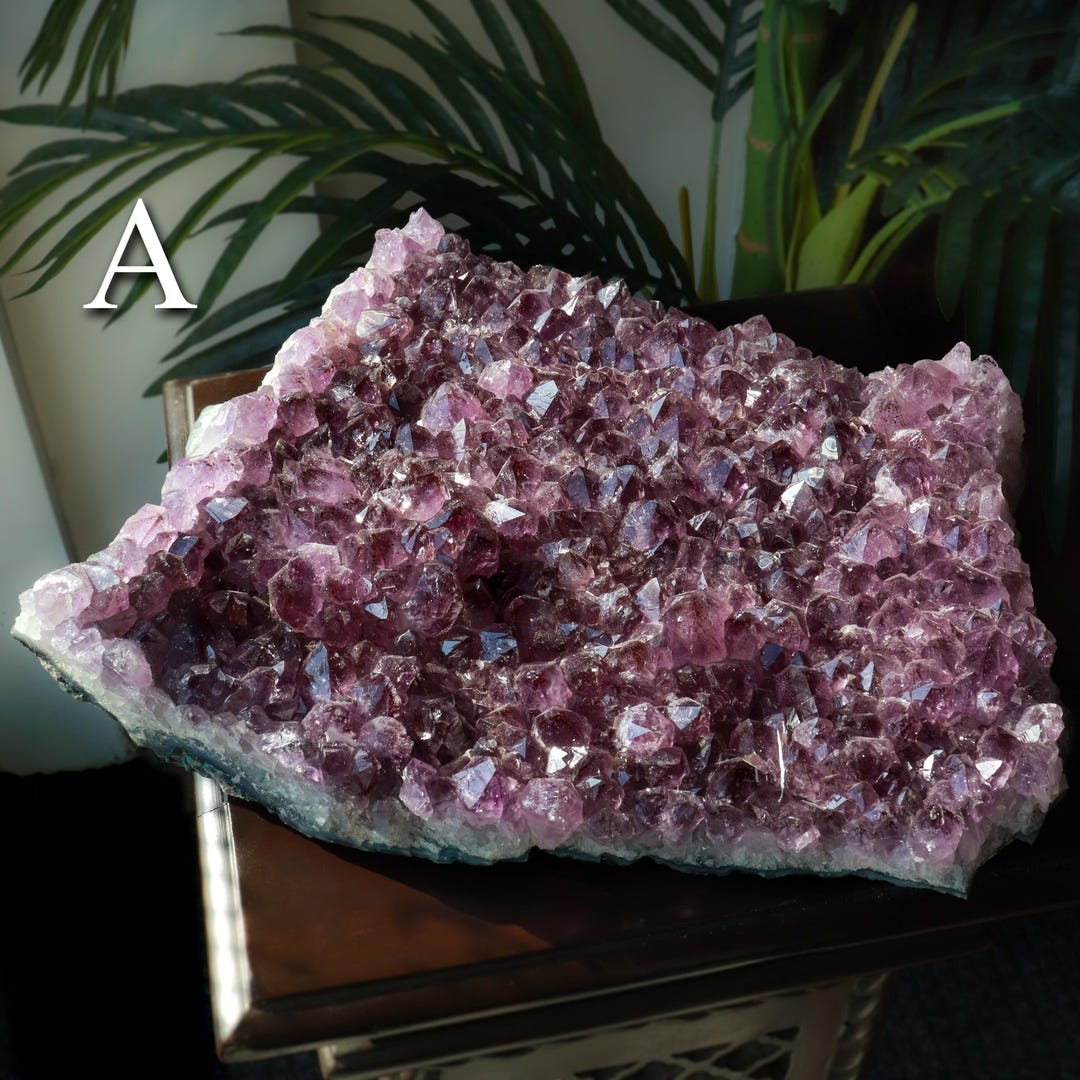 X-LARGE Grade A Amethyst Cluster, Unique Crystal Specimen, Ethically ...