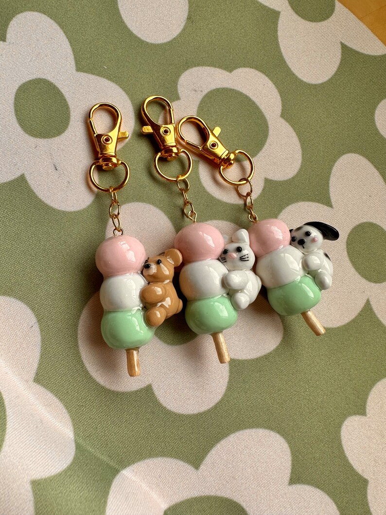 Dango Stick Keychain, Japanese Charm, Cute Backpack Accessory - Etsy