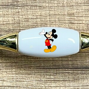 Mickey Mouse White Ceramic Knob Kitchen Cabinet Door or Chrome or Brass Drawer Pull - Etsy