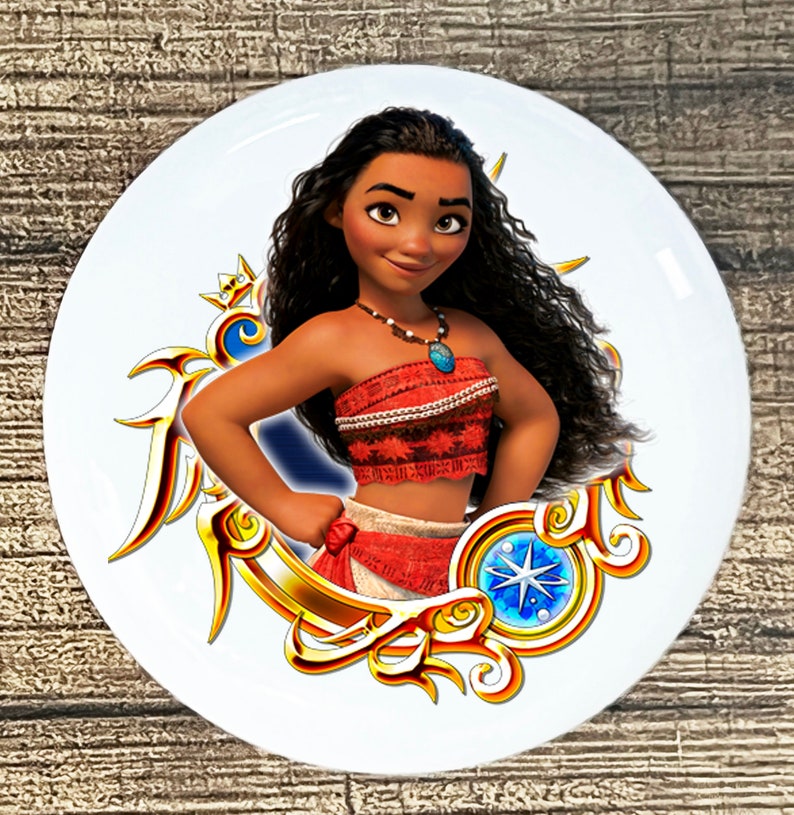 Moana Ceramic Knob: Polynesian Princess Home Decor Drawer Pull - Etsy