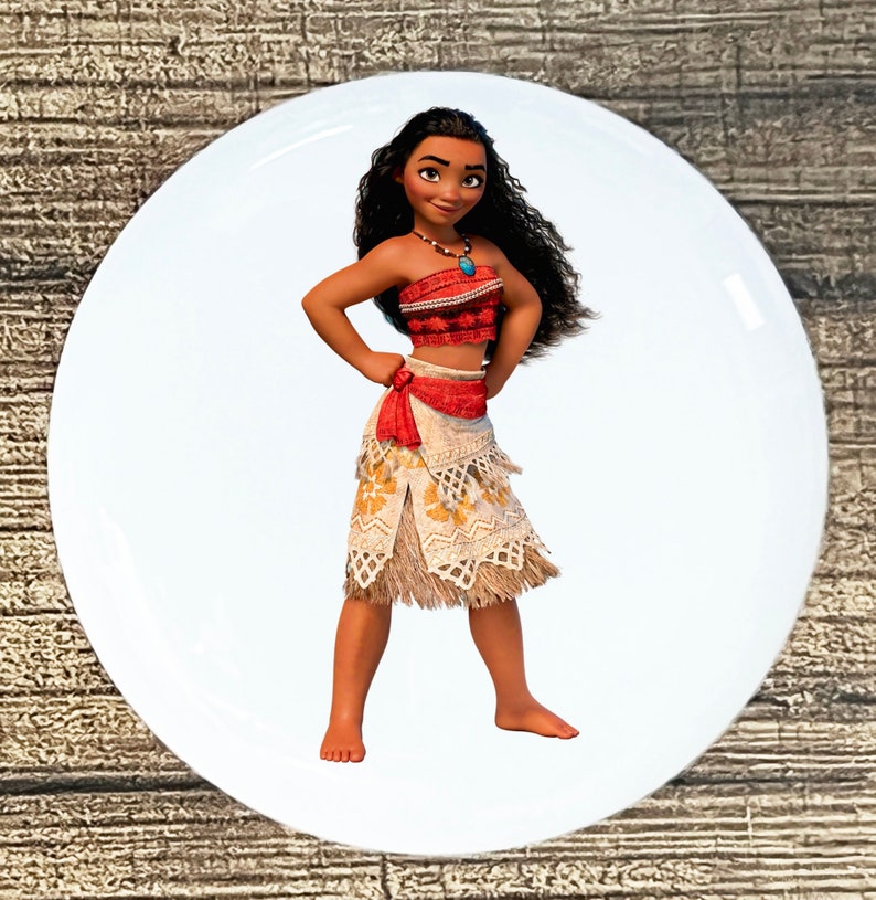 Moana Ceramic Knob: Polynesian Princess Home Decor Drawer Pull - Etsy