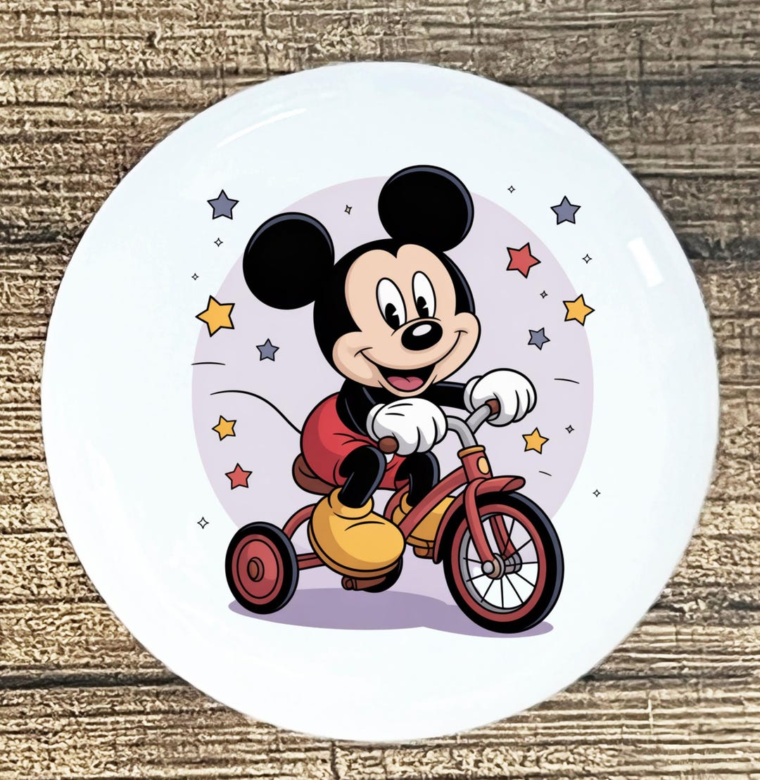 Mickey Mouse Ceramic Knob: White Kitchen Cabinet Door Drawer Pull - Etsy