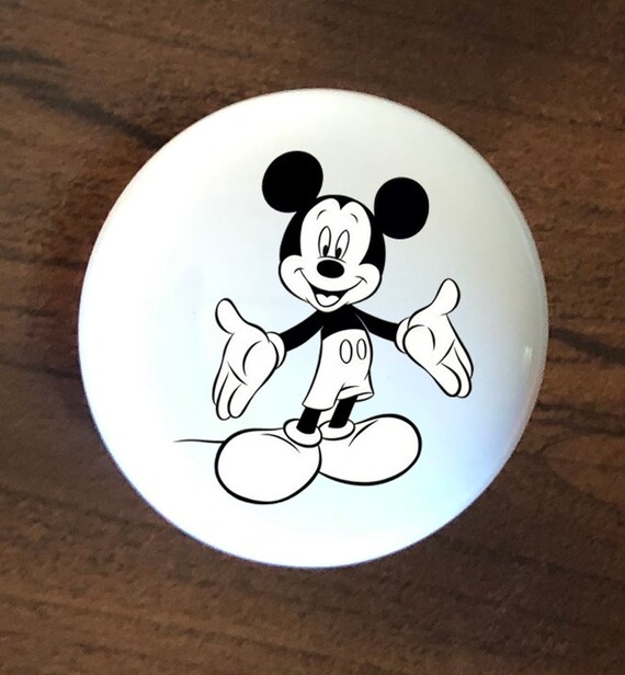Mickey Mouse Black and White Home Decor Ceramic Knob Kitchen - Etsy