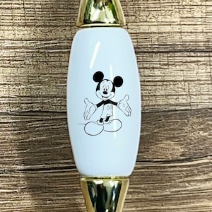 Mickey Mouse Ceramic Knob or Chrome Drawer Pull - Etsy