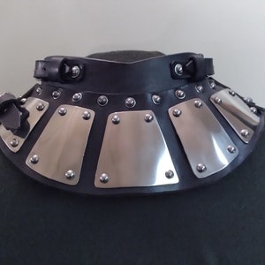 Gorget Neck Guard SCA Larp Armour 18ga Gauge Mild or 16ga Splinted ...