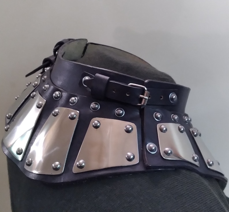 Gorget Neck Guard SCA Larp Armour 18ga Gauge Mild or 16ga Splinted ...