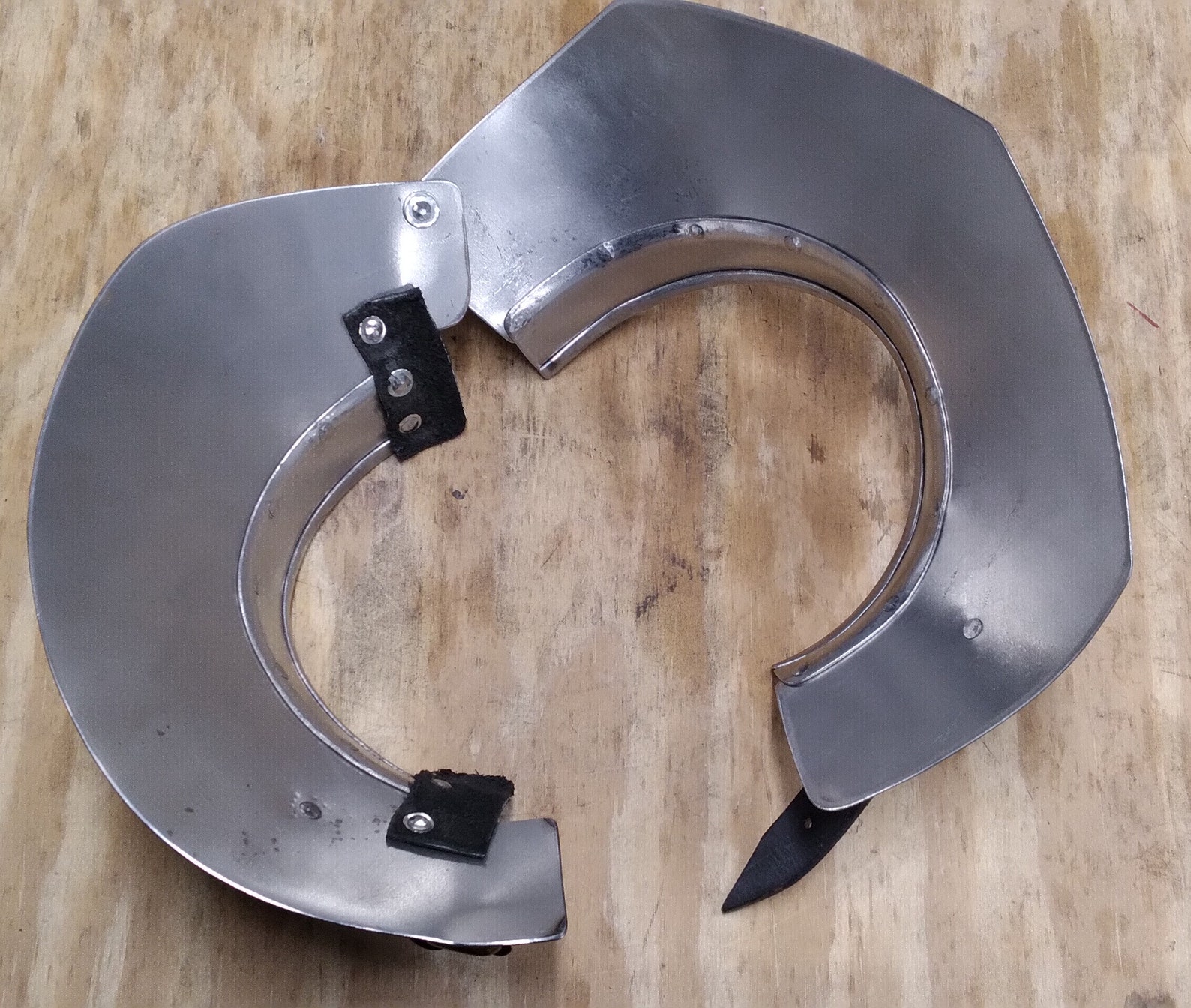 Gorget Neck Guard SCA Larp Armour 18ga Gauge Mild or 16ga Stainless ...