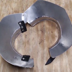 Gorget Neck Guard SCA Larp Armour 18ga Gauge Mild or 16ga Stainless ...