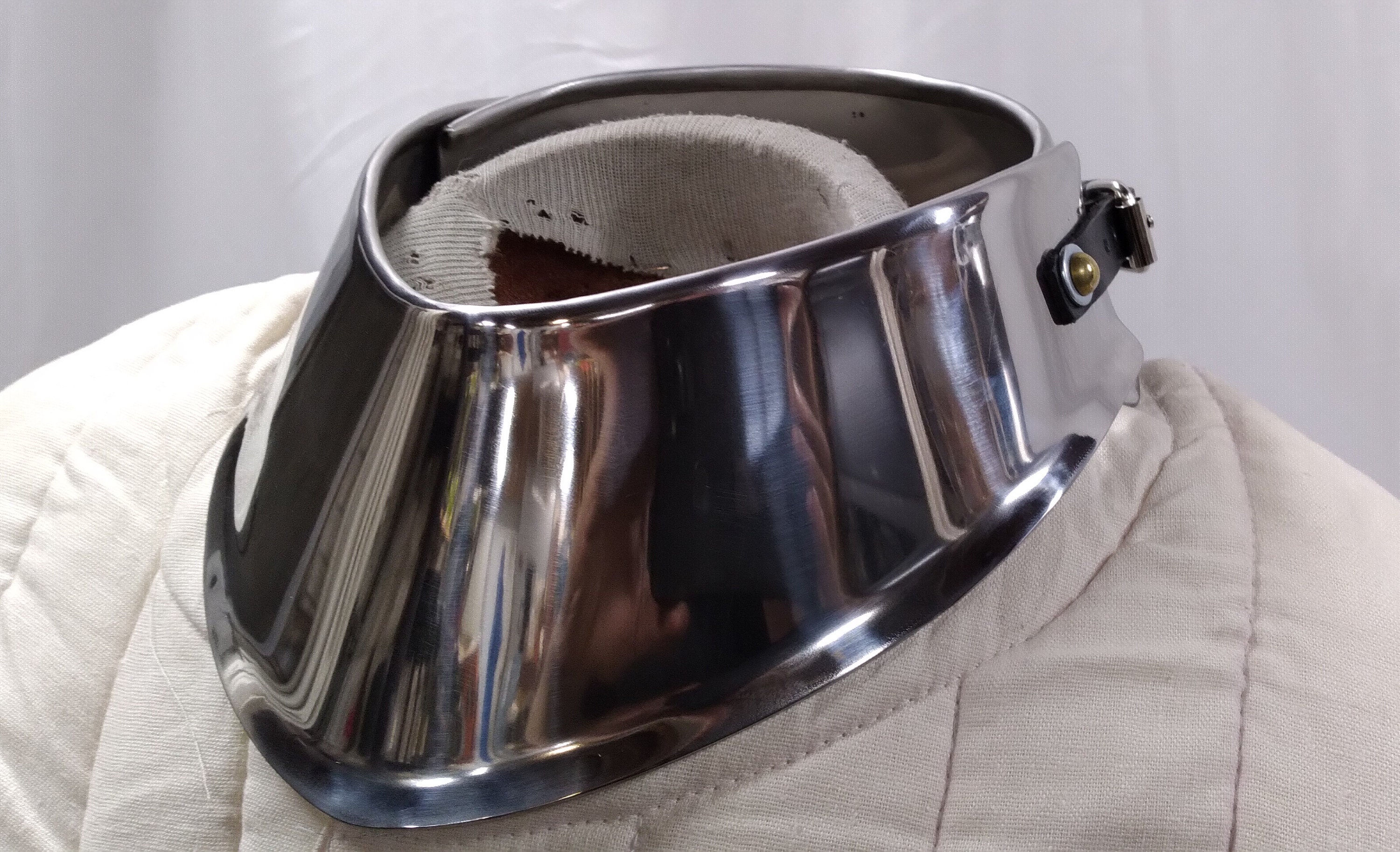 Gorget Neck Guard SCA Larp Armour 16ga Gauge Stainless Steel - Etsy