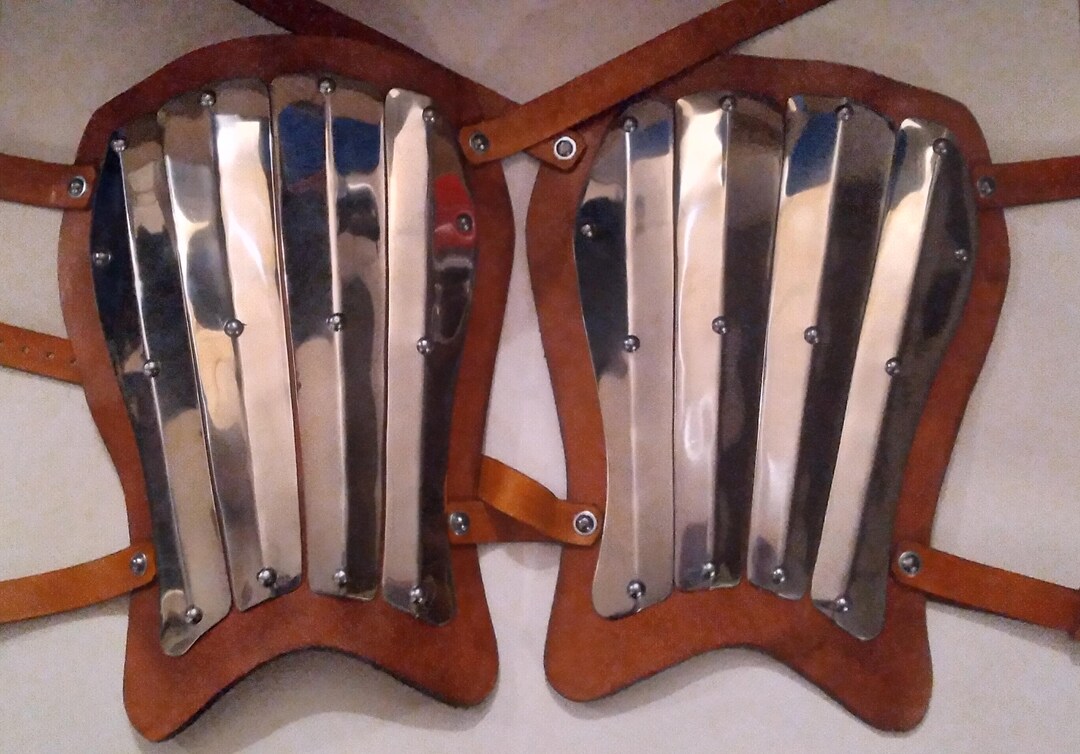 RESERVED Splinted Greaves SCA Hema Larp Cosplay Legs Calf Armour - Etsy