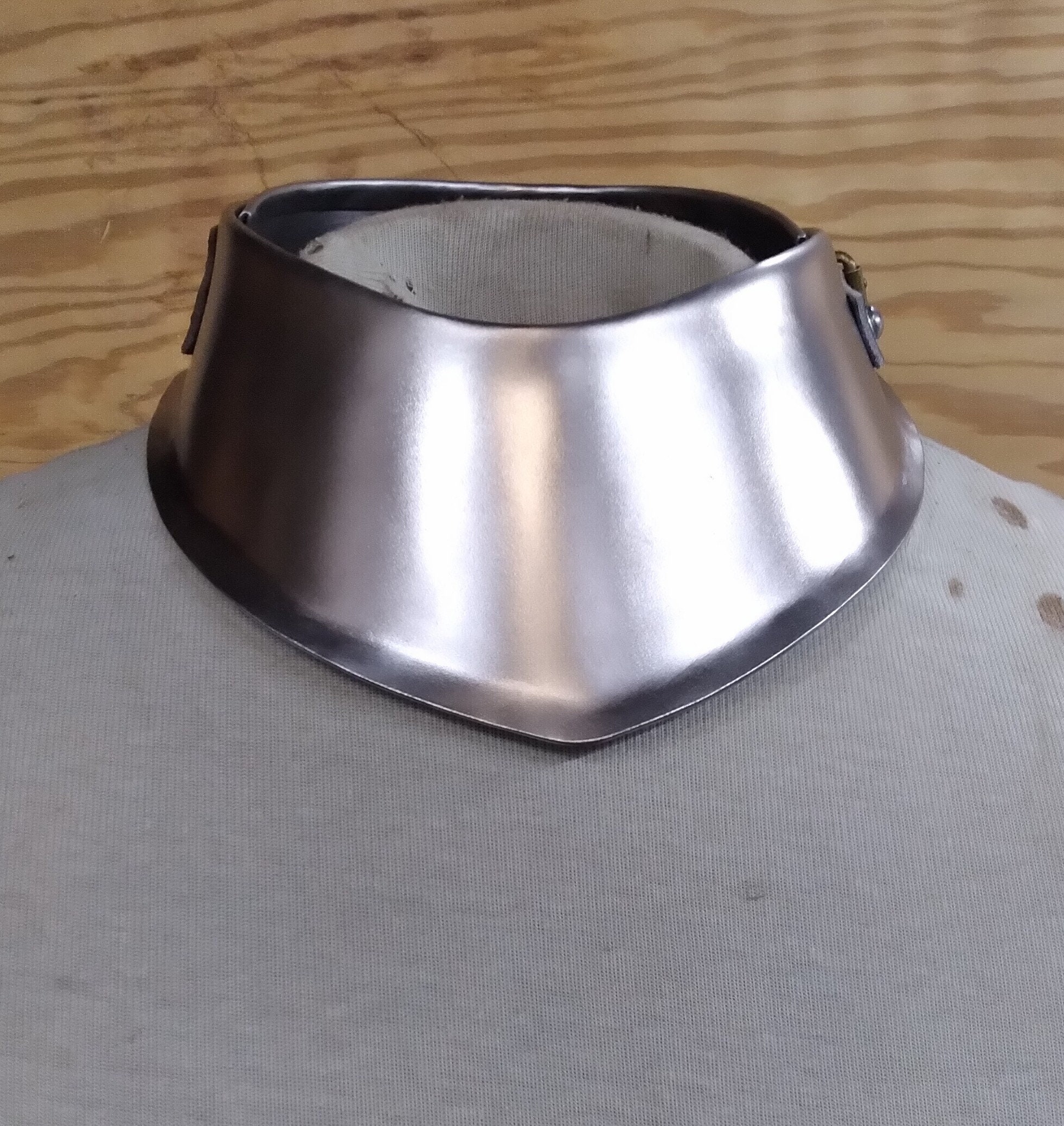 Gorget Neck Guard SCA Larp Armour 16ga Gauge Stainless Steel - Etsy