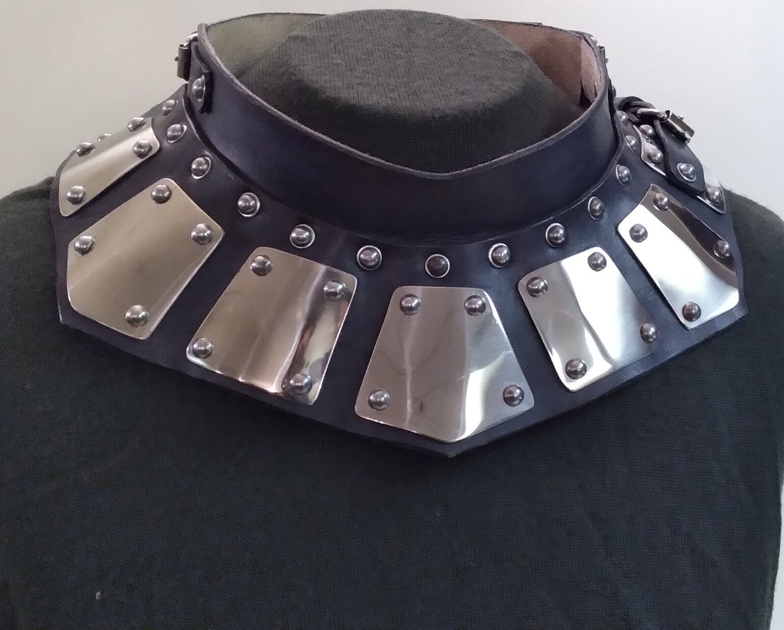Gorget Neck Guard SCA Larp Armour 18ga Gauge Mild or 16ga Splinted ...