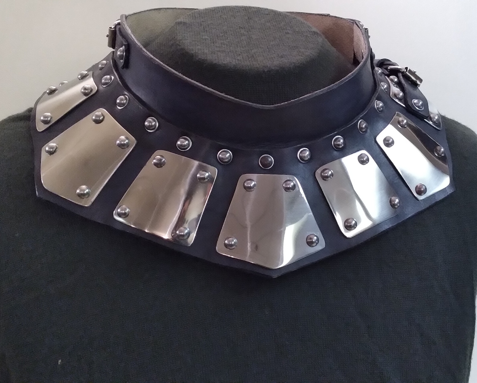 Gorget Neck Guard SCA Larp Armour 18ga Gauge Mild or 16ga Splinted ...