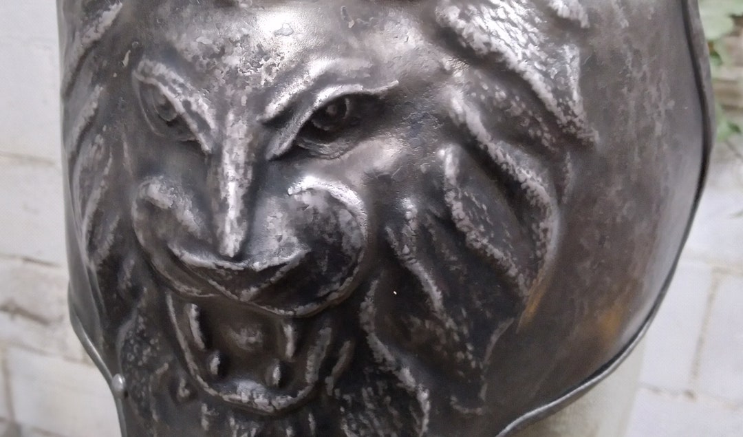 Hand Forged SCA Lion Head Shoulder Spaulder Pauldron Roman - Etsy
