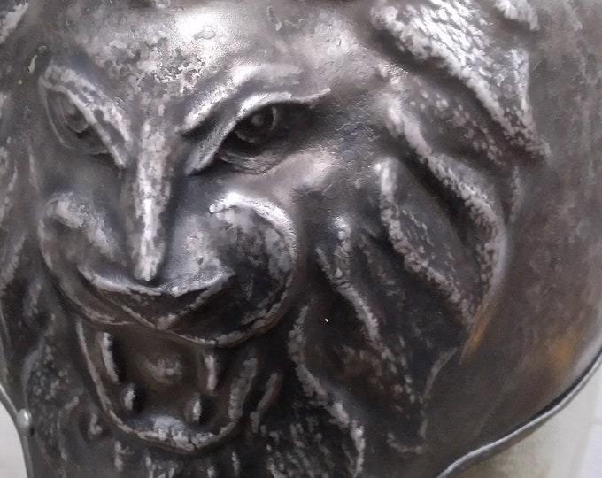 Hand Forged SCA Lion Head Shoulder Spaulder Pauldron Roman Gladiator ...
