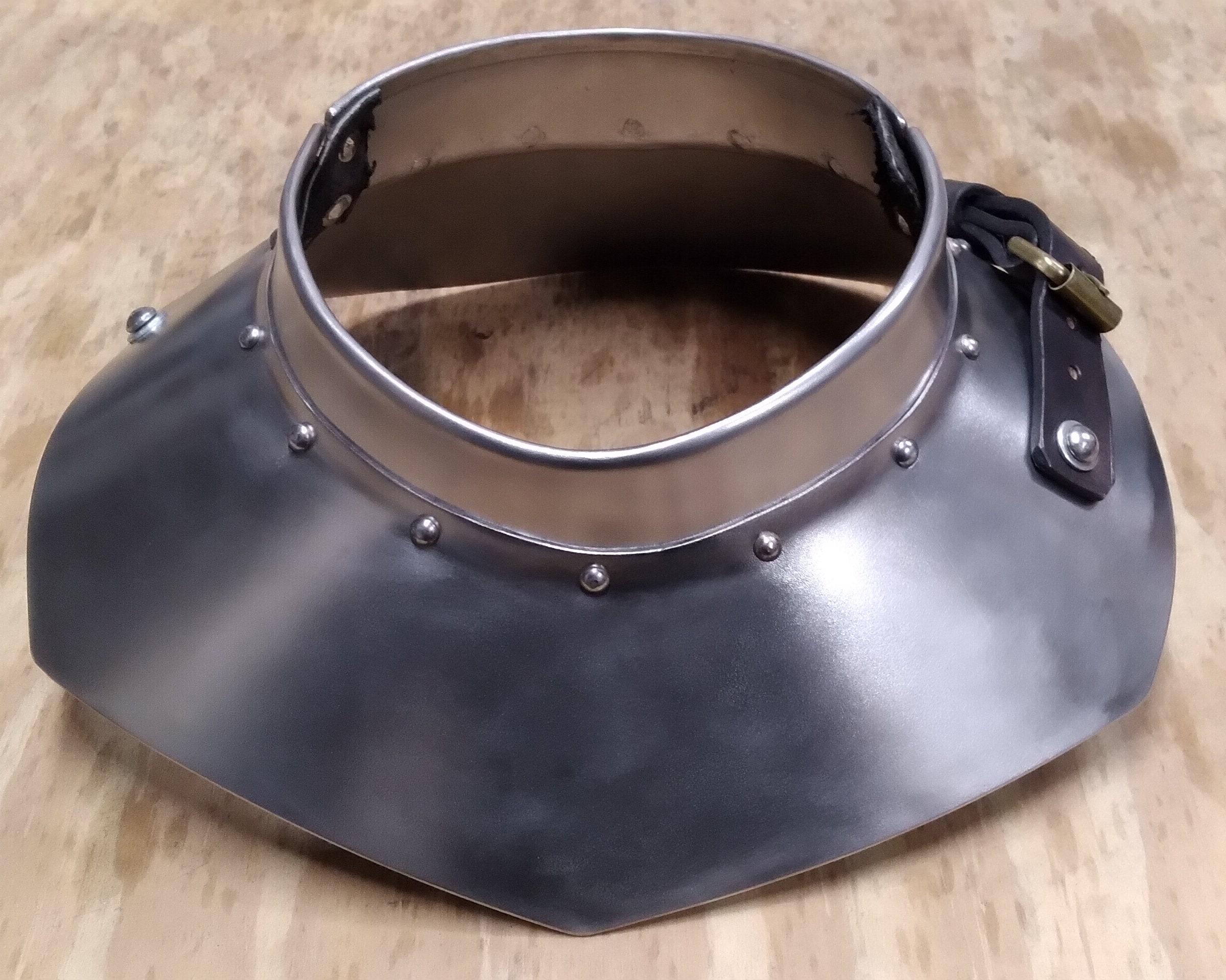Gorget Neck Guard SCA Larp Armour 18ga Gauge Mild or 16ga Stainless ...