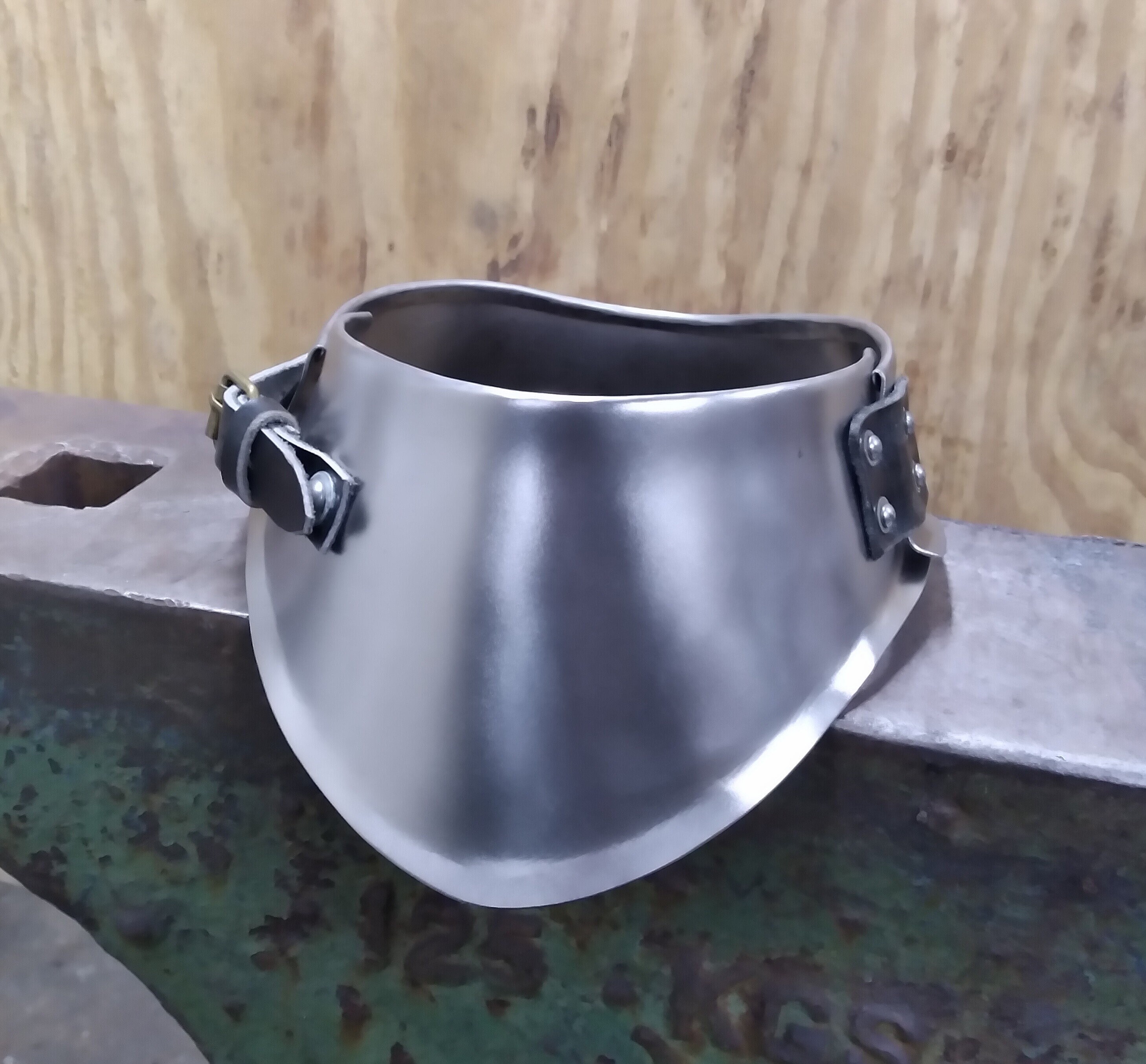 Gorget Neck Guard SCA Larp Armour 16ga Gauge Stainless Steel - Etsy