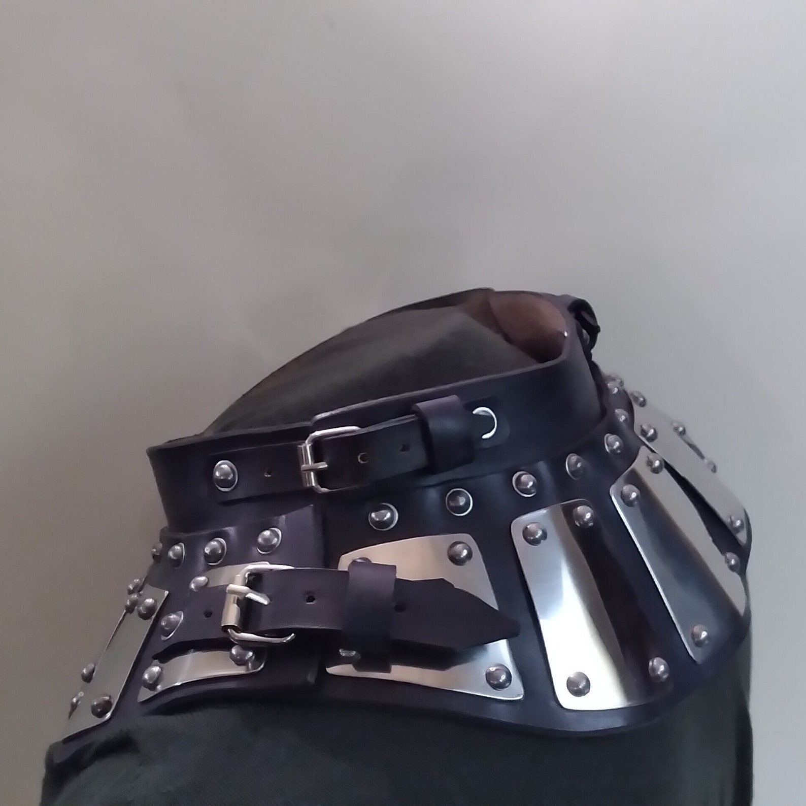 Gorget Neck Guard SCA Larp Armour 18ga Gauge Mild or 16ga Splinted ...