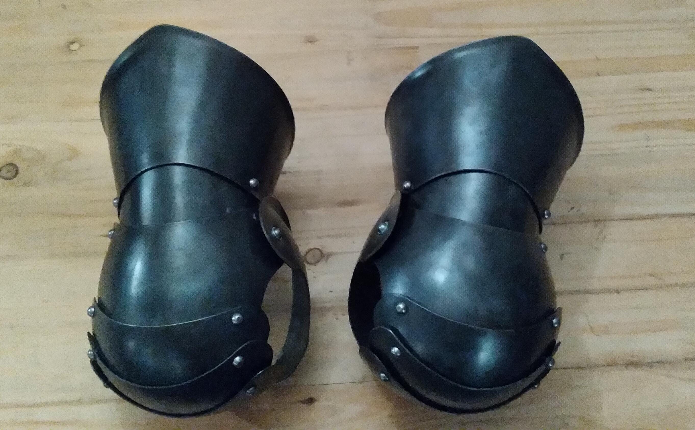 SCA Clamshell Gauntlets Articulated Mitten Hand Hema Armour 16ga Mild ...