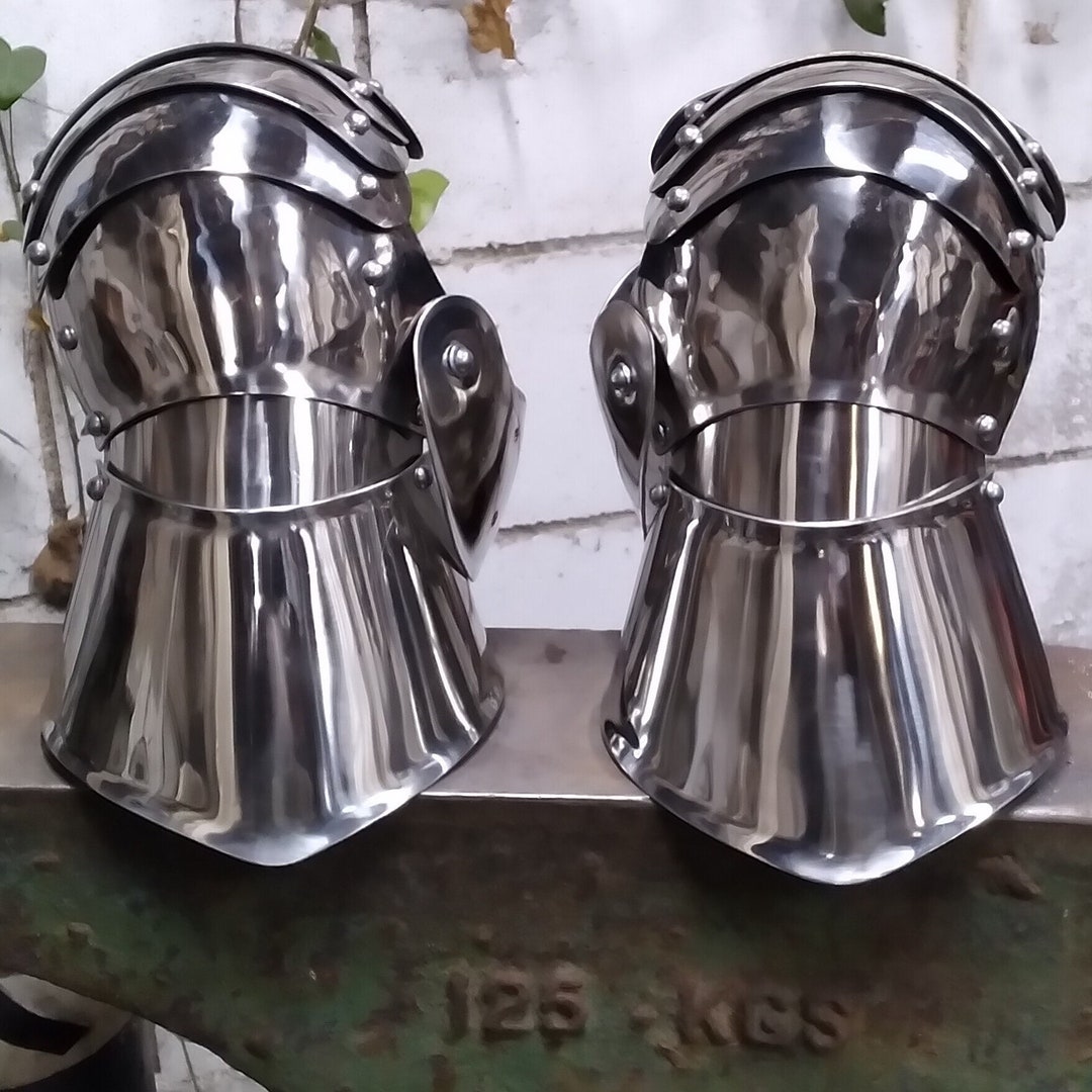 SCA Clamshell Gauntlets Articulated Mitten Hand Hema Armour 16ga Mild ...