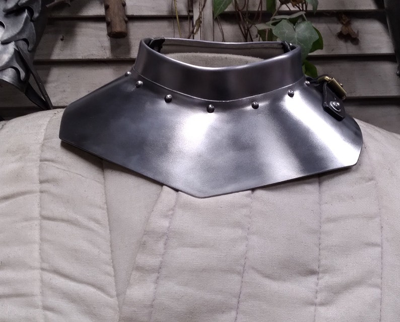 Gorget Neck Guard SCA Larp Armour 18ga Gauge Mild or 16ga Stainless ...