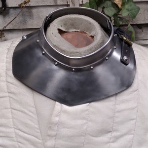 Gorget Neck Guard SCA Larp Armour 18ga Gauge Mild or 16ga Stainless ...
