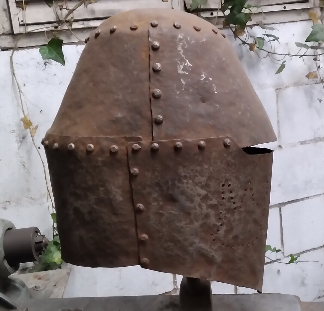 Greathelm Helmet Crusader Helm Sca Larp Prop Cosplay - Etsy