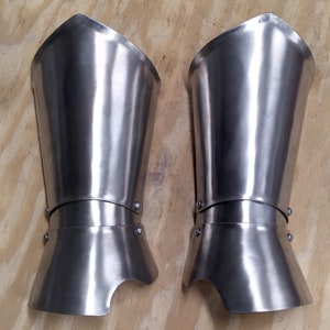 SCA Long Cuff Demi Gauntlets 16ga 18ga Gauge Armour Half Gaunt Armor ...