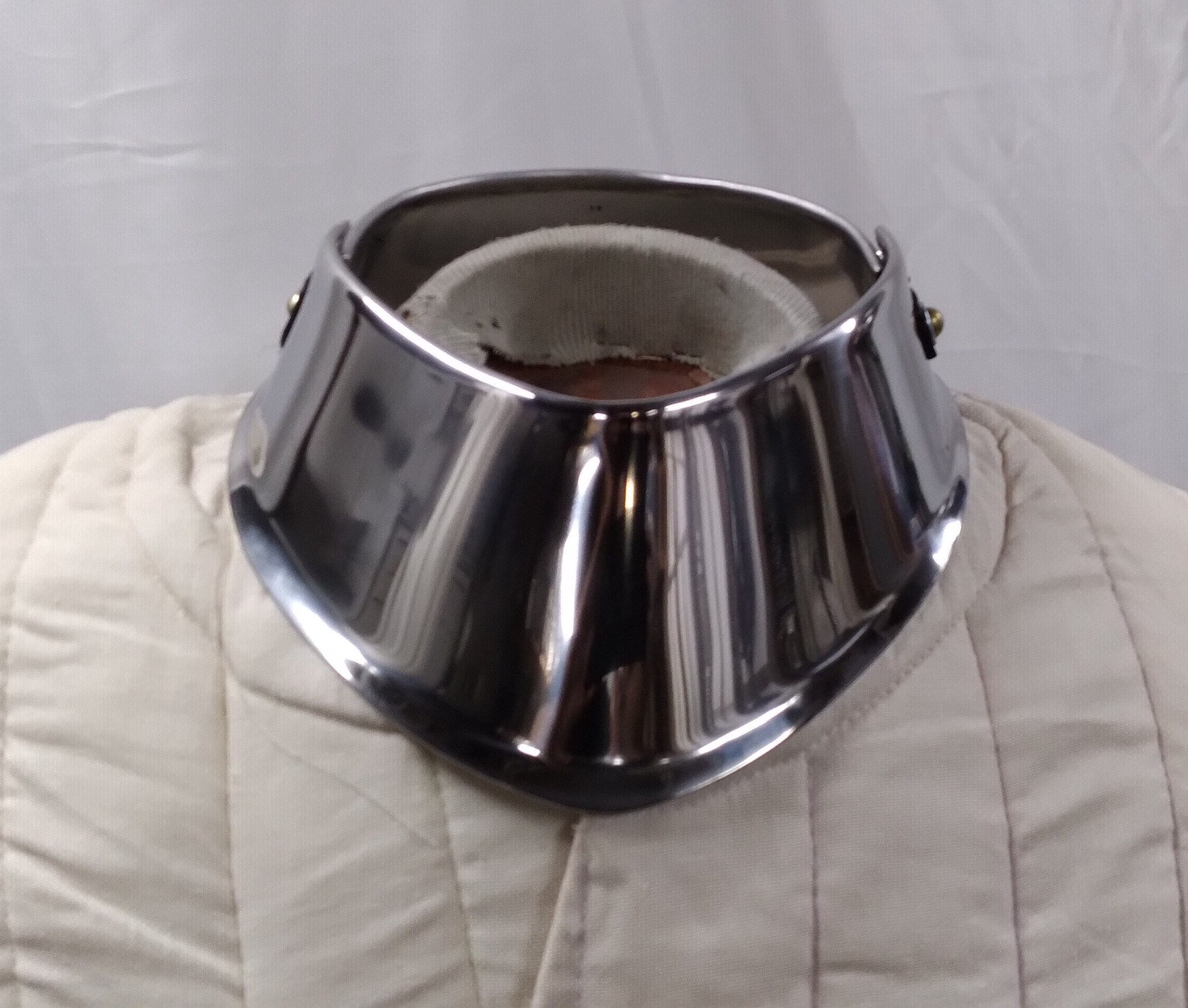 Gorget Neck Guard SCA Larp Armour 16ga Gauge Stainless Steel - Etsy
