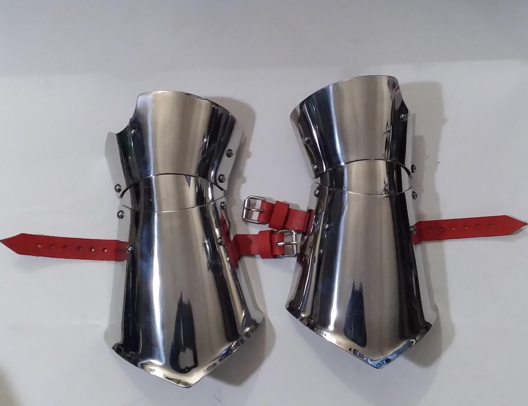 SCA Long Cuff Demi Gauntlets 16ga 18ga Gauge Armour Half Gaunt Armor ...