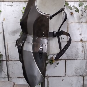 Black and White Style Cuirass SCA Breastplate Armour Hema Cosplay ...