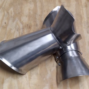 SCA Long Cuff Demi Gauntlets 16ga 18ga Gauge Armour Half Gaunt Armor ...