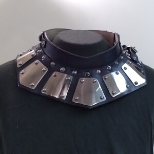 Gorget Neck Guard SCA Larp Armour 18ga Gauge Mild or 16ga Splinted ...