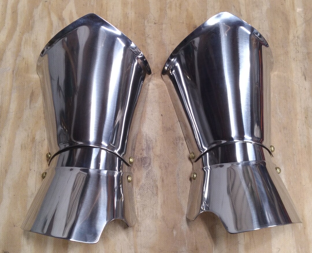 SCA Long Cuff Demi Gauntlets 16ga 18ga Gauge Armour Half Gaunt Armor ...