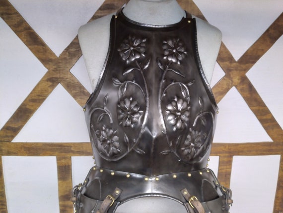 Hand Forged Floral Embossed Cuirass. Sca Larp Breastplate | Etsy