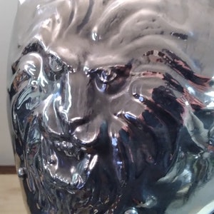 Hand Forged SCA Lion Head Shoulder Spaulder Pauldron Roman Gladiator ...