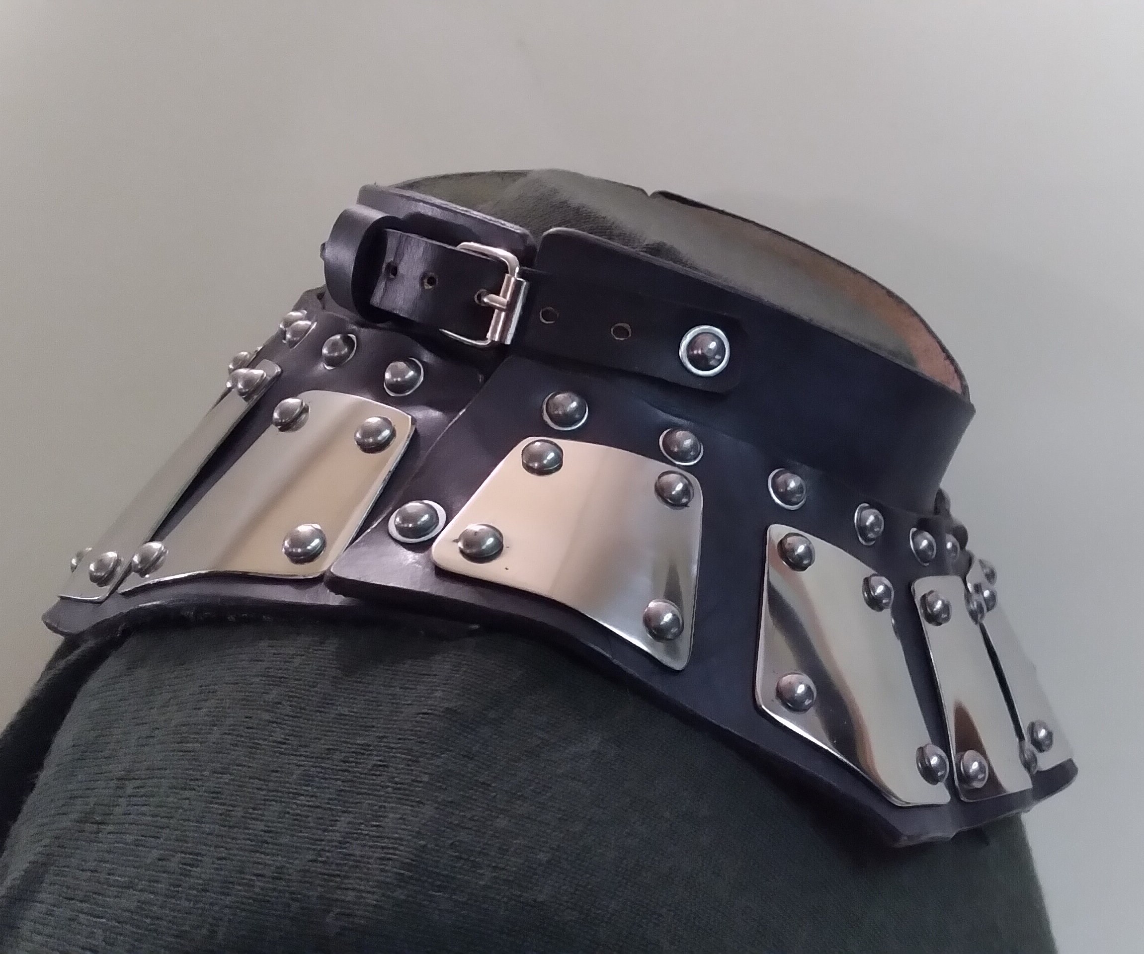 Gorget Neck Guard SCA Larp Armour 18ga Gauge Mild or 16ga Splinted ...
