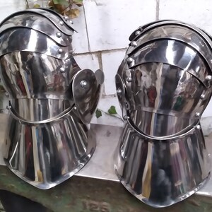 SCA Clamshell Gauntlets Articulated Mitten Hand Hema Armour 16ga Mild ...