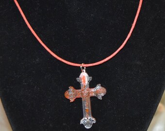 Decorative Cross Necklace - Etsy