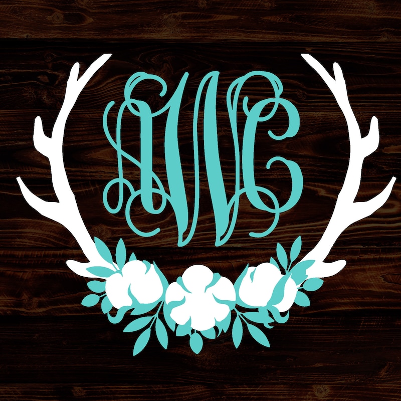 Antler Monogram - Etsy