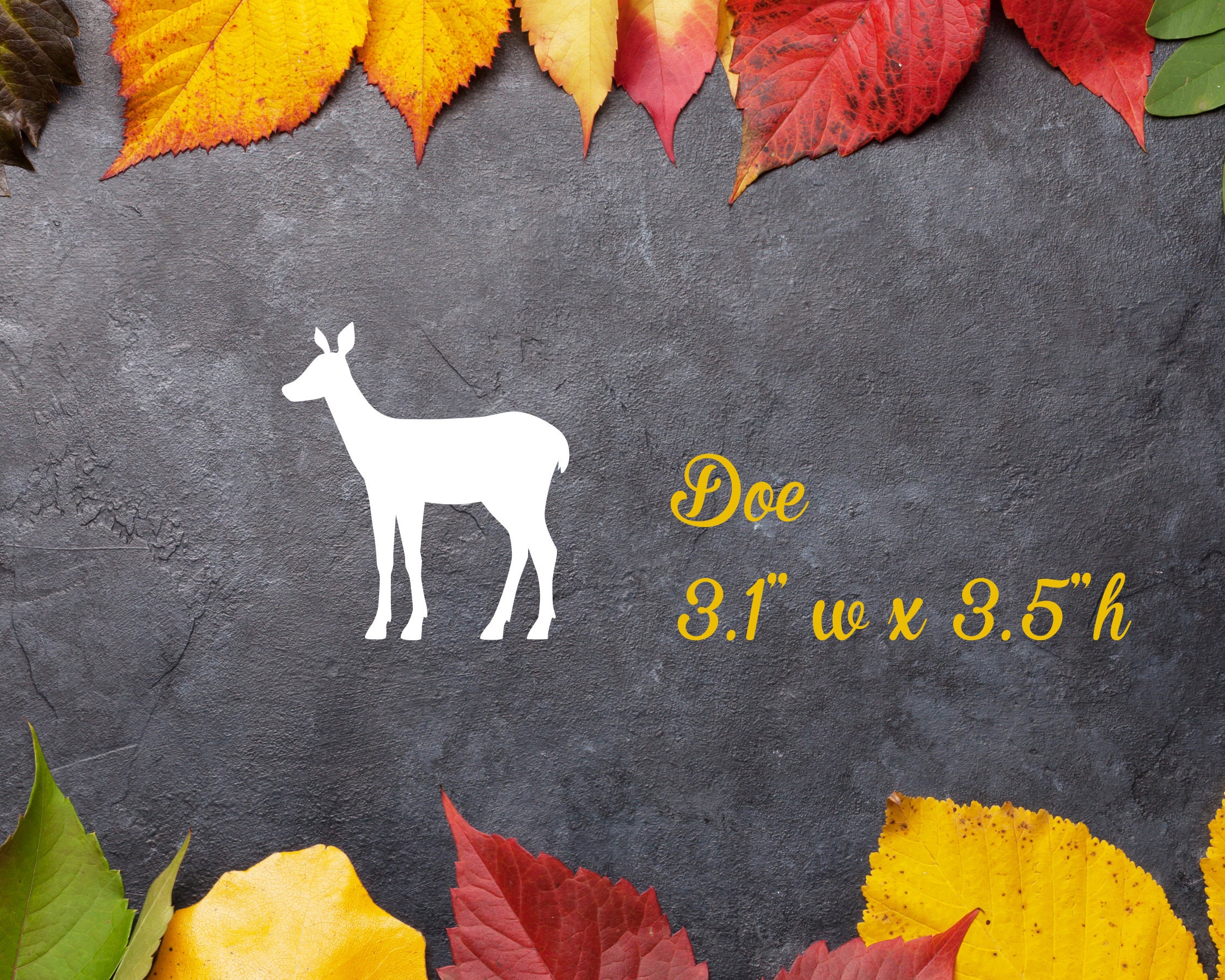 Build Your Own Deer Family Decal Set, Deer Vinyl Sticker, Deer Gift ...